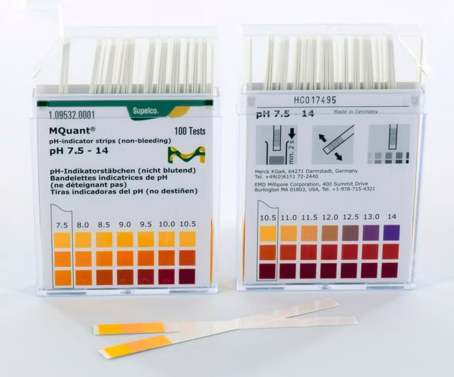 Merck MQuant® pH-indicator strips pH 7.5 – 14 – Lab Supplier, Lab ...