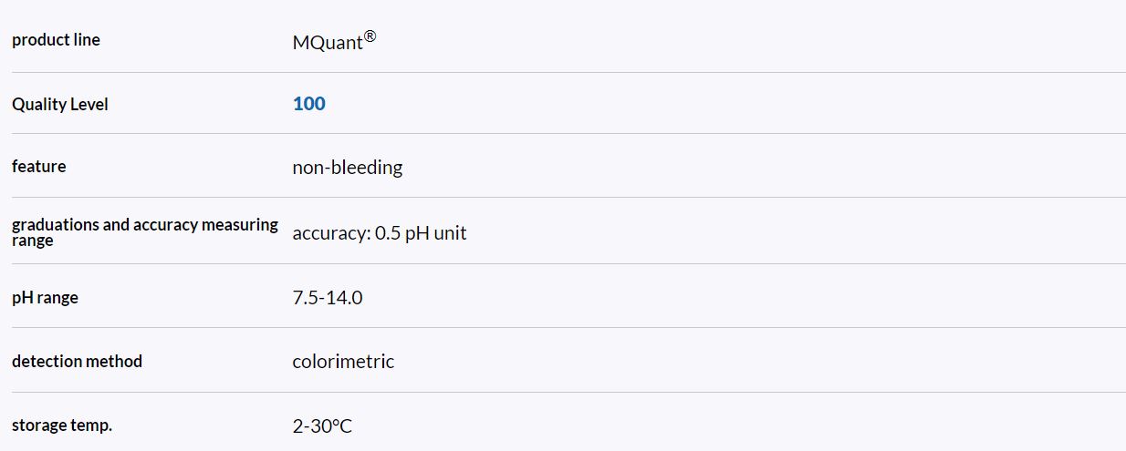 Merck MQuant® pH-indicator strips pH 7.5 – 14 – Lab Supplier, Lab ...