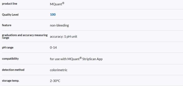 Merck MQuant® pH-indicator strips pH 0 – 14 Universal indicator – Lab ...