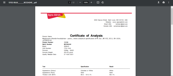 Obtain your CoA now! – Lab Supplier, Lab Supplier Malaysia, Tay Scientific